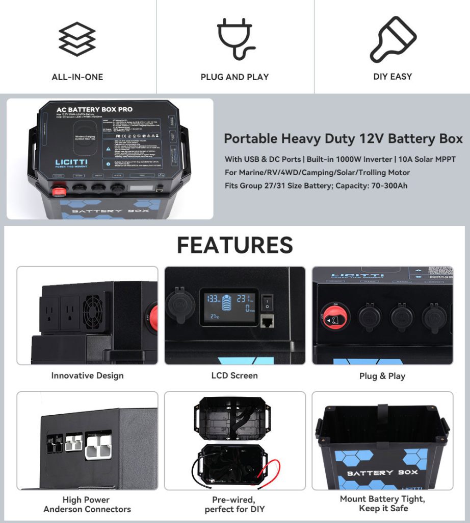1000W AC Battery Box PRO New - LICITTI